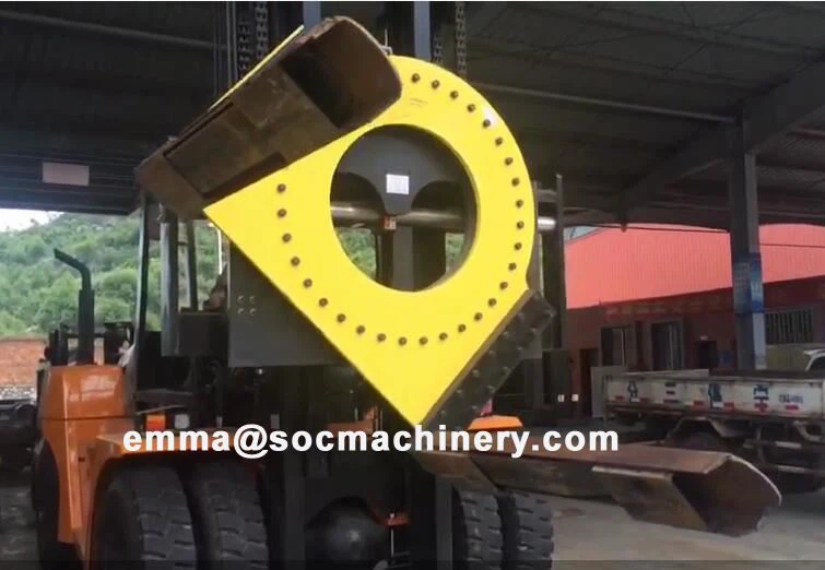 China Customized Forklift With Rotator For Container dumping ...